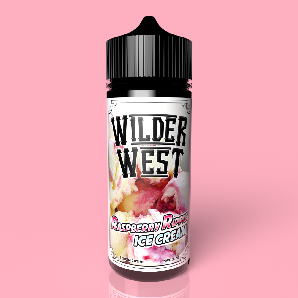 Wilder West Raspberry Ripple Ice Cream - Wilder West